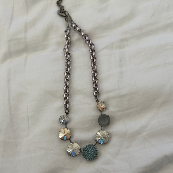 Sabika | Jewelry | Sabika Silver And Blue Necklace | Poshmark
